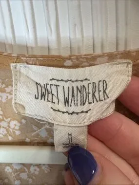 Sweet Wanderer | Dresses | Sweet Wanderer Mustard And White Floral ...